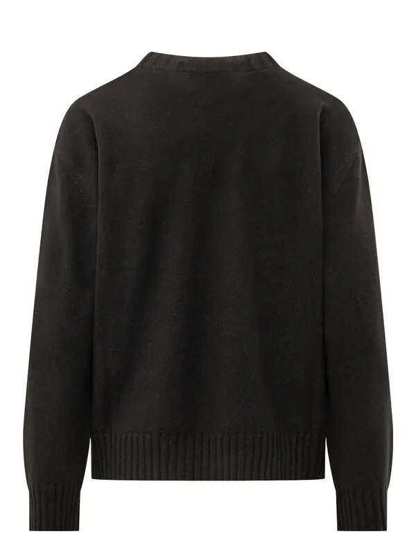 Fabiana Filippi Wool Silk Cashmere Knit Sweater - Nero