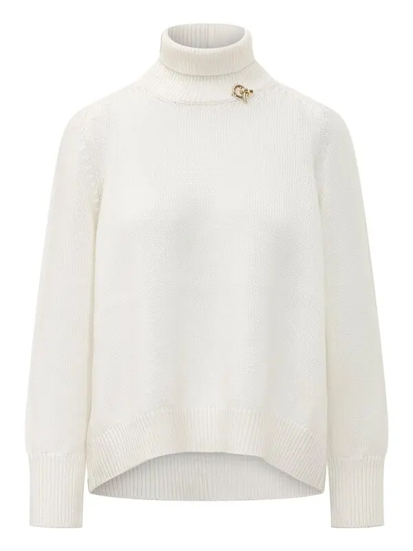 Fabiana Filippi Wool Turtleneck Pullover - Rafia