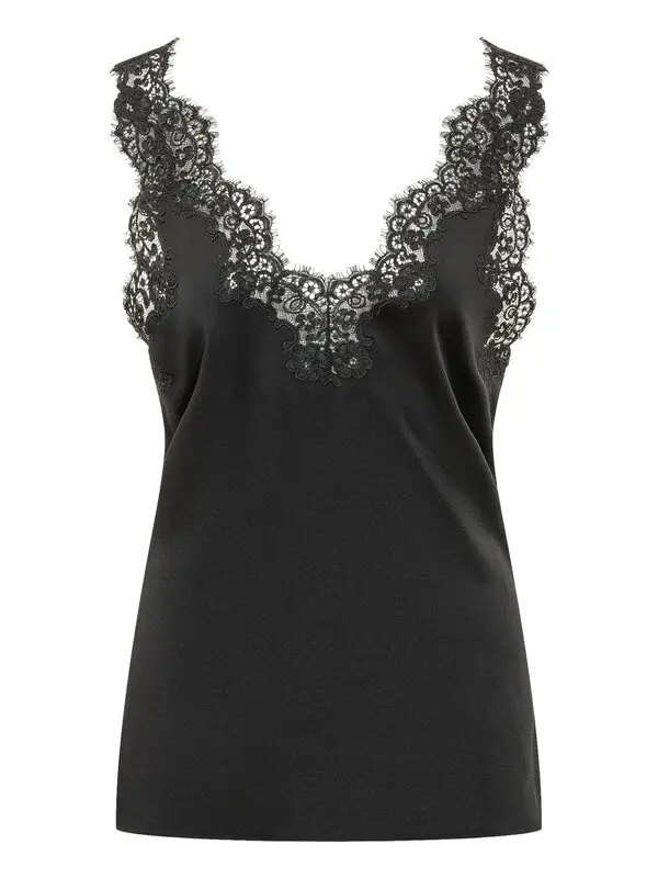 Stella McCartney Lace-trimmed Top - Black
