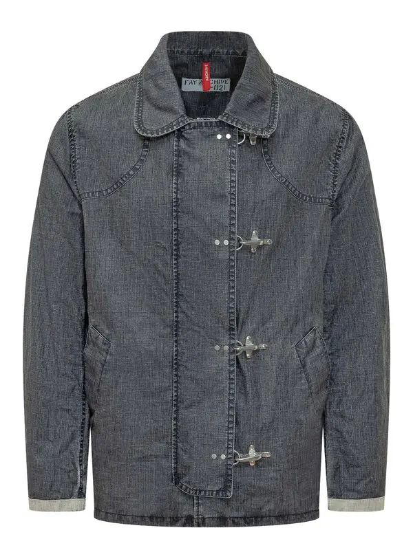 FAY Chic Four-button Mini Jacket - Blu Navy