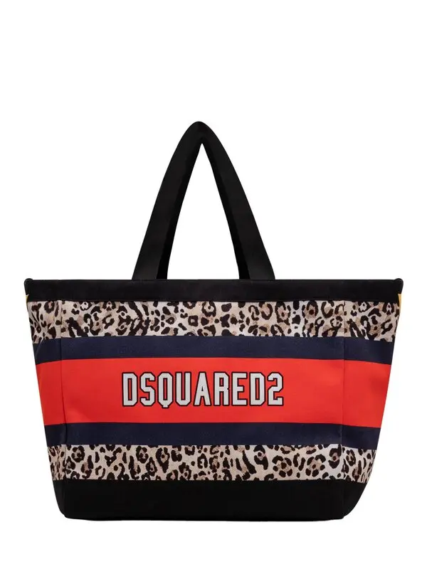 Dsquared2 Canvas Animalier Tote Handbag - Maculato