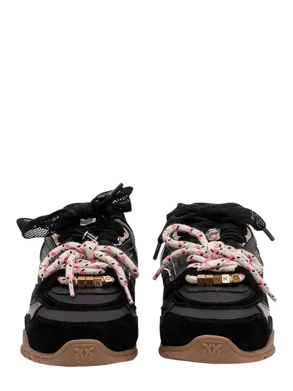 Pinko Leather Sneakers - Black
