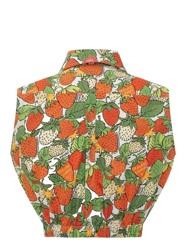 ALESSANDRO ENRIQUEZ Printed Short-sleeve Shirt - Fragole
