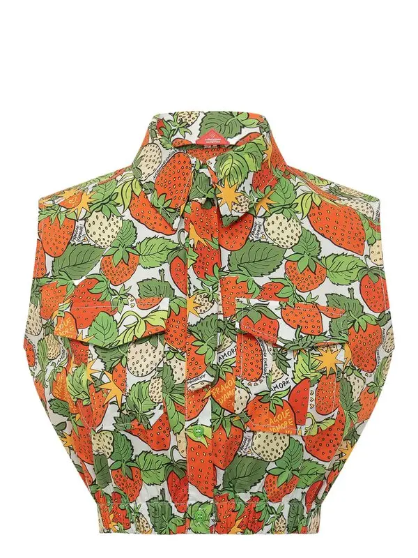 ALESSANDRO ENRIQUEZ Printed Short-sleeve Shirt - Fragole