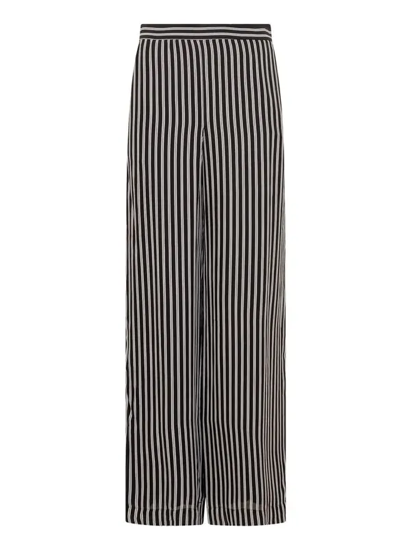 Michael Kors Striped Trousers - Black