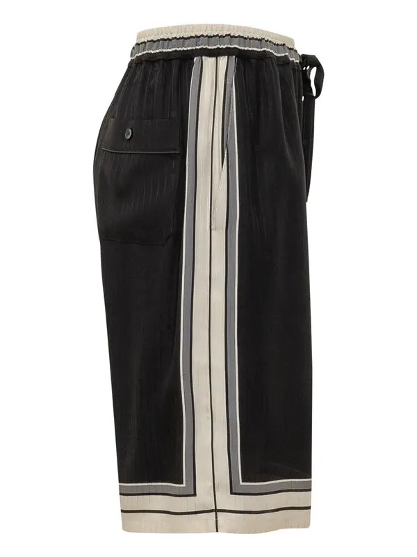 Dolce & Gabbana Relaxed Fit Drawstring Shorts - Righe F.nero