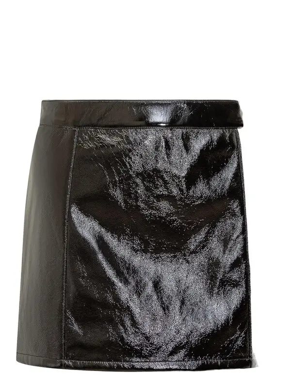 Michael Kors Coated Mini Skirt - Black