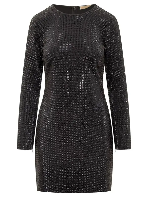 Michael Kors Chic Suit Mini Short With Artistic Accents - Black