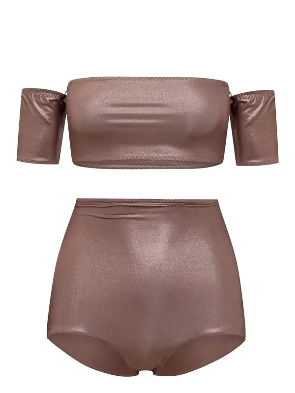 ALESSANDRO VIGILANTE Costume Mini Swim Shorts - Marrone