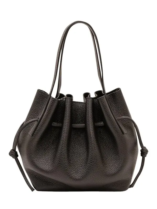 Yuzefi Scallop Tote Handbag - Black
