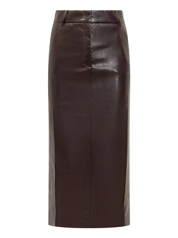 Andamane Eco-friendly Midi Skirt - Cabernet