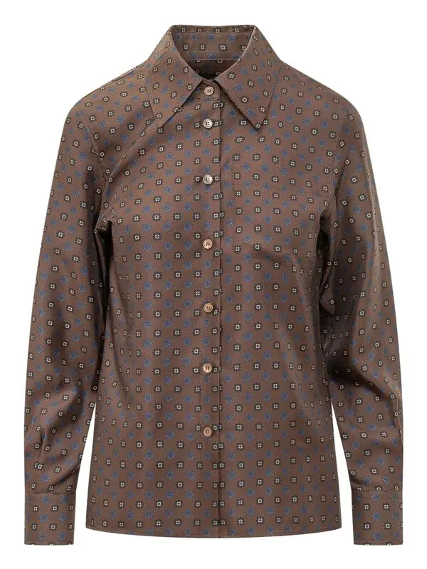 THE SEAFARER Britt Geometric Print Shirt - 8110