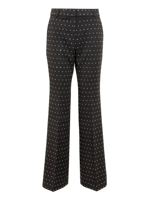 Michael Kors Slim Bootcut Trousers - Black