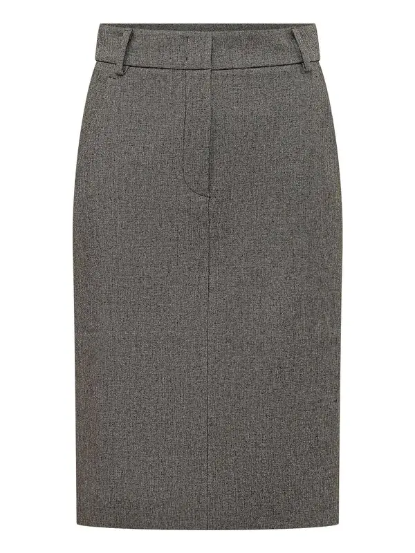 Andamane Pencil Skirt - Grey/black
