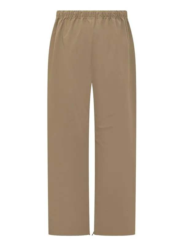 Fear Of God Essential Paintntaloni With Front Logo And Adjustable Waist - Dune