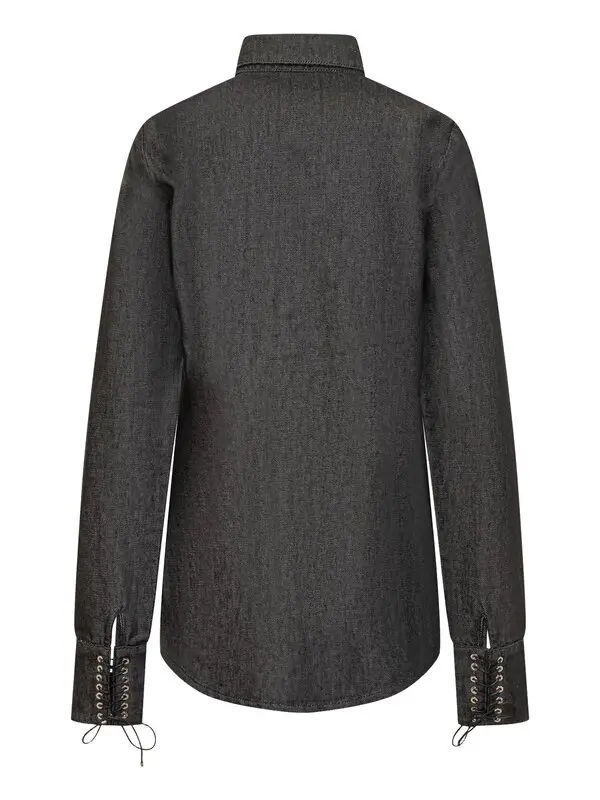 LUDOVIC DE SAINT SERNIN Slim Fit Long Sleeve Shirt - Anthracite