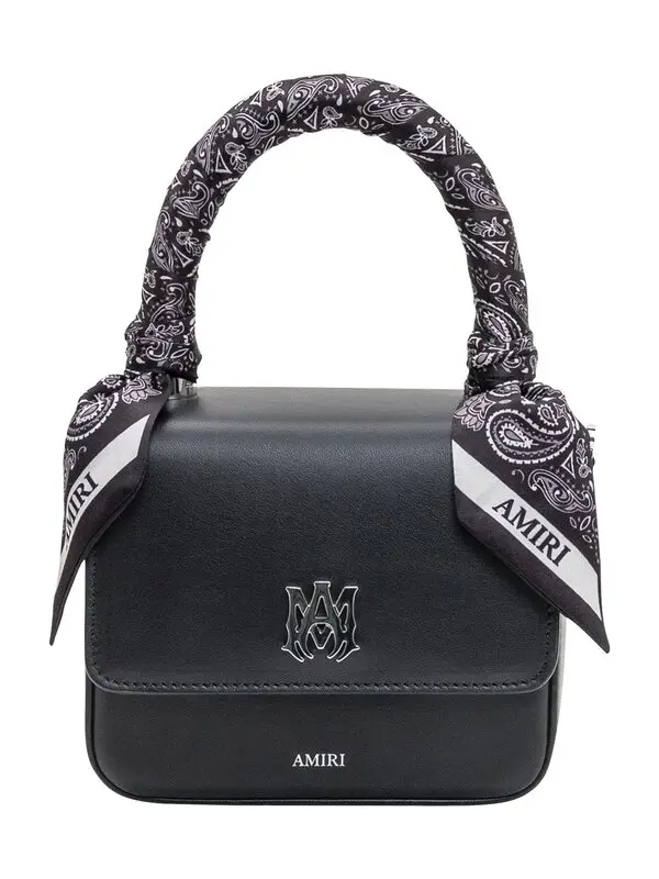 Amiri Mini Leather Handbag - Black