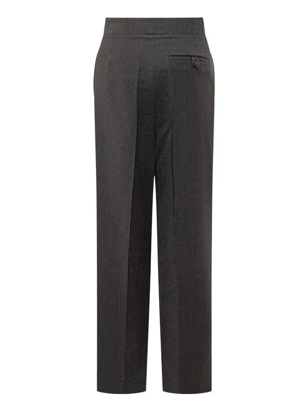 Victoria Beckham Chic Tailored Trousers - Charcoal