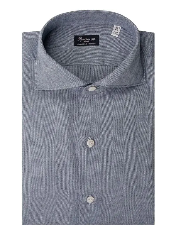 FINAMORE 1925 Milan Eduardo Shirt - Denim