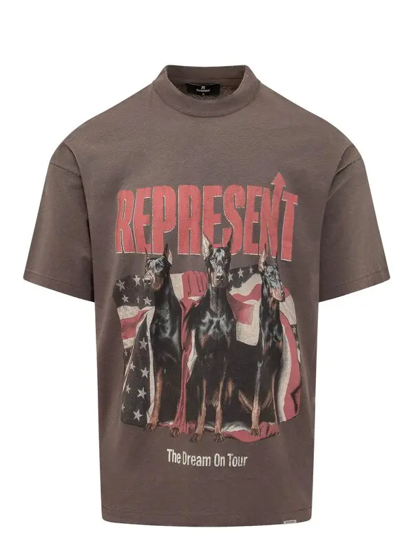 REPRESENT On Tour Graphic T-shirt - Nero