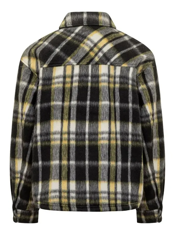 REPRESENT Overshirt Mini In Wool - Jet Black