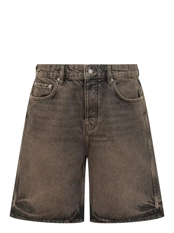 REPRESENT Mini Cargo Shorts With Five Pockets - Bark