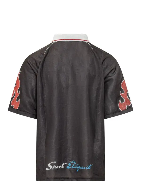 GALLERY DEPT. Polo With Artistic Accents - Black