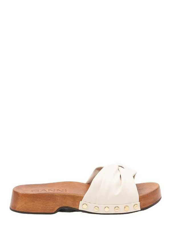GANNI Mini Platform Sandals - Egret