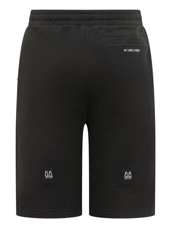 44 LABEL GROUP Mini Shorts With Pocket Detail - Black