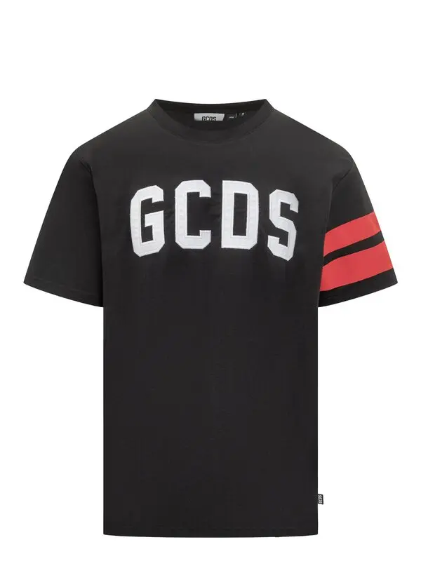 Gcds Logo Graphic T-shirt - Black