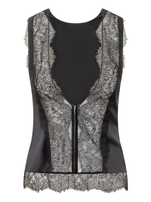 TOM FORD Elegant Silk Blend Top - Black