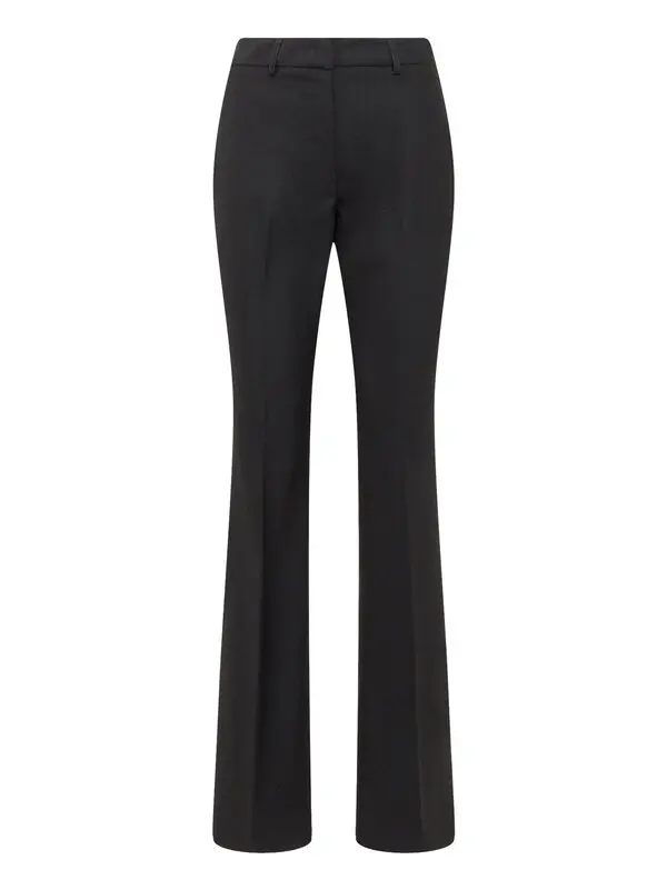 L' AUTRE CHOSE Tailored Wool Trousers - Nero