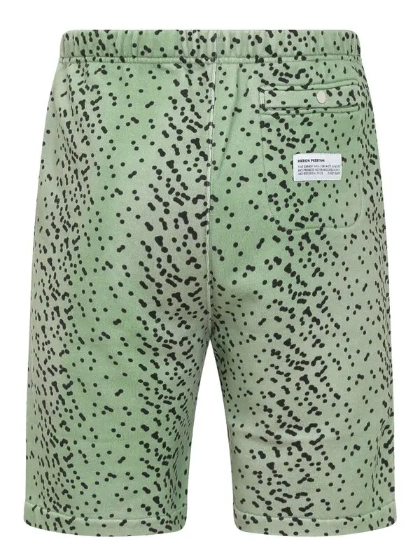 Heron Preston Polka Dot Mini Shorts - Verde