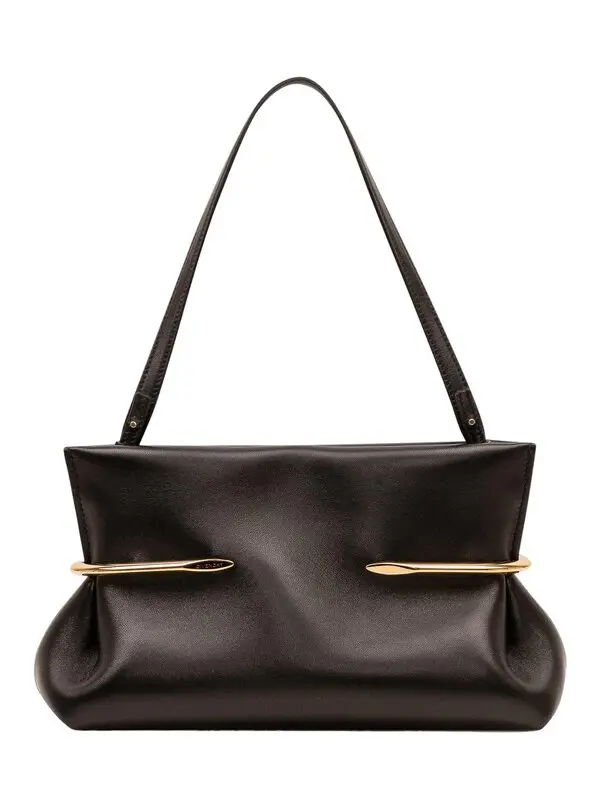 Givenchy Metallic Detail Clutch - Black