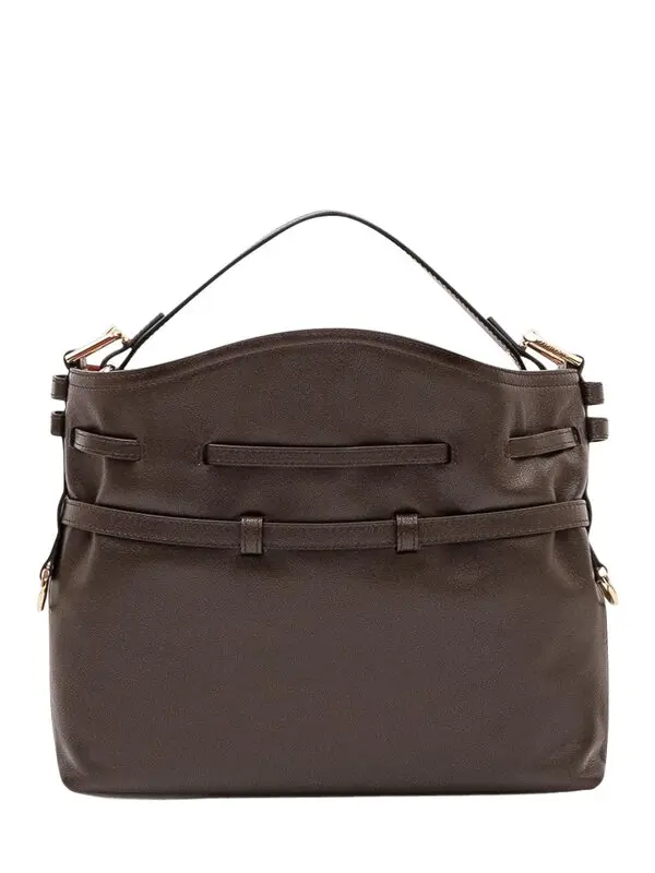 Givenchy Leather Bucket Shoulder Bag - Chocolate