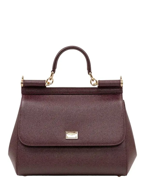 Dolce & Gabbana Leather Mini Handbag - Mosto