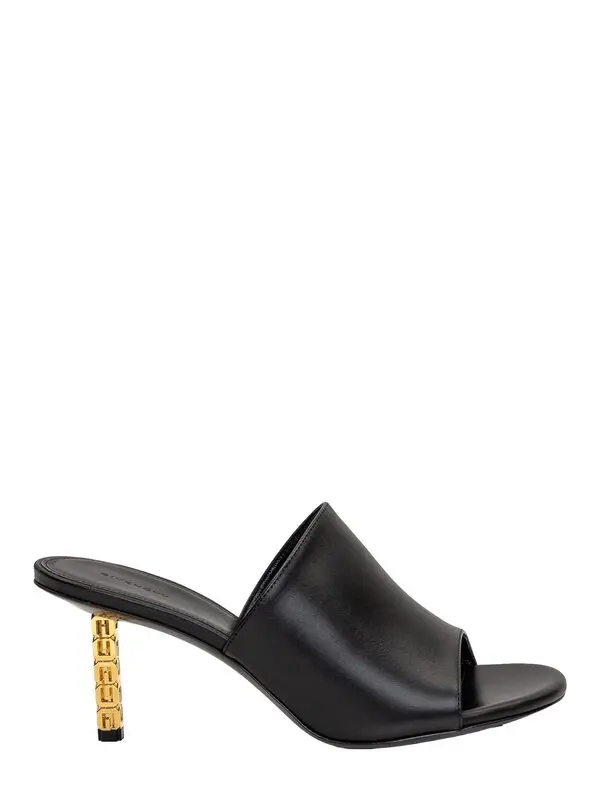 Givenchy Chic Sandal With Cube Heel - Black