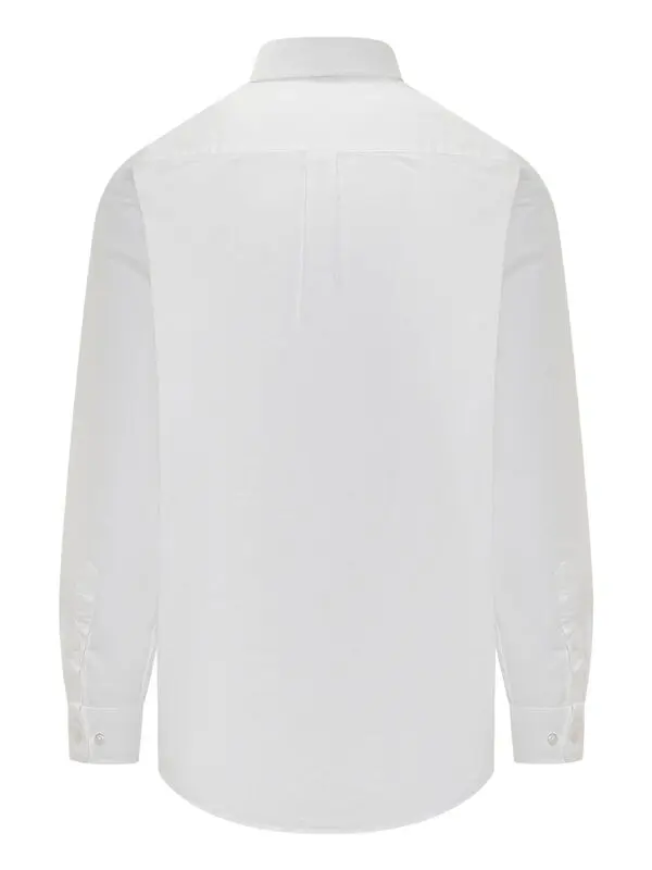 Drole De Monsieur Logo Embroidered Shirt - White