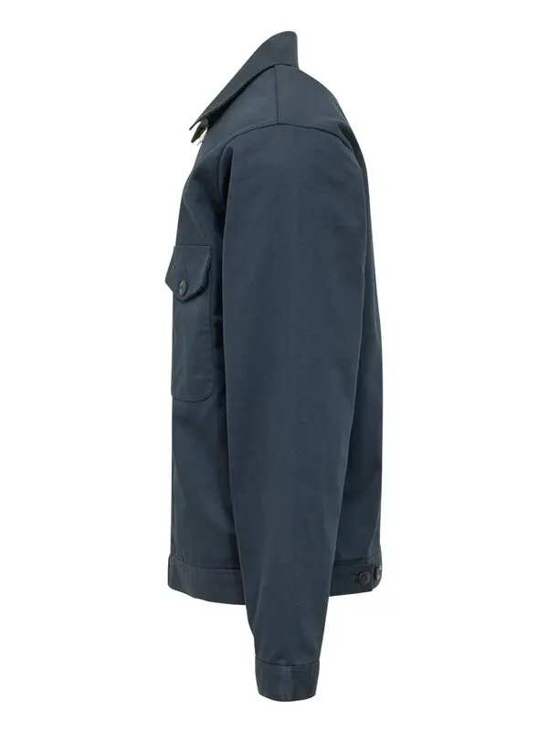 UNIVERSAL OVERALL Zip-up Jacket With Front Pockets - Navy