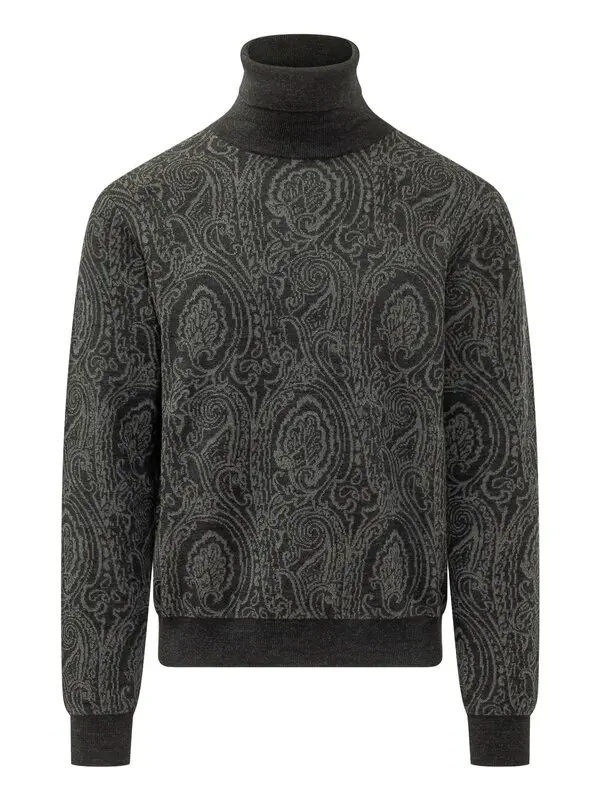 Etro Rome Knit Turtleneck Sweater - N0702