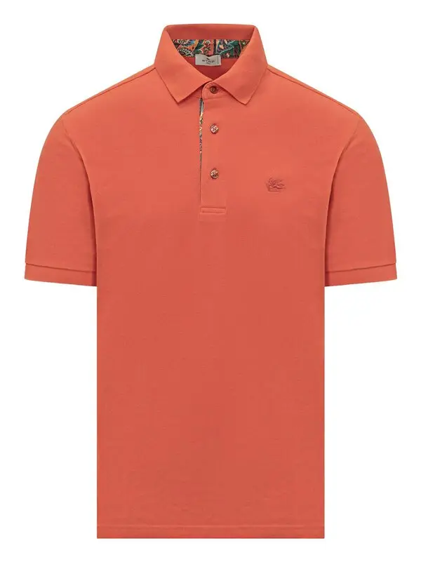 Etro Cut Sleeve Fashion Polo - Rosso