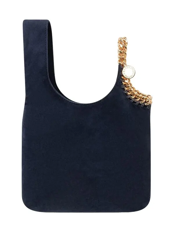 Stella McCartney Mini Woven Wristlet Handbag - Navy