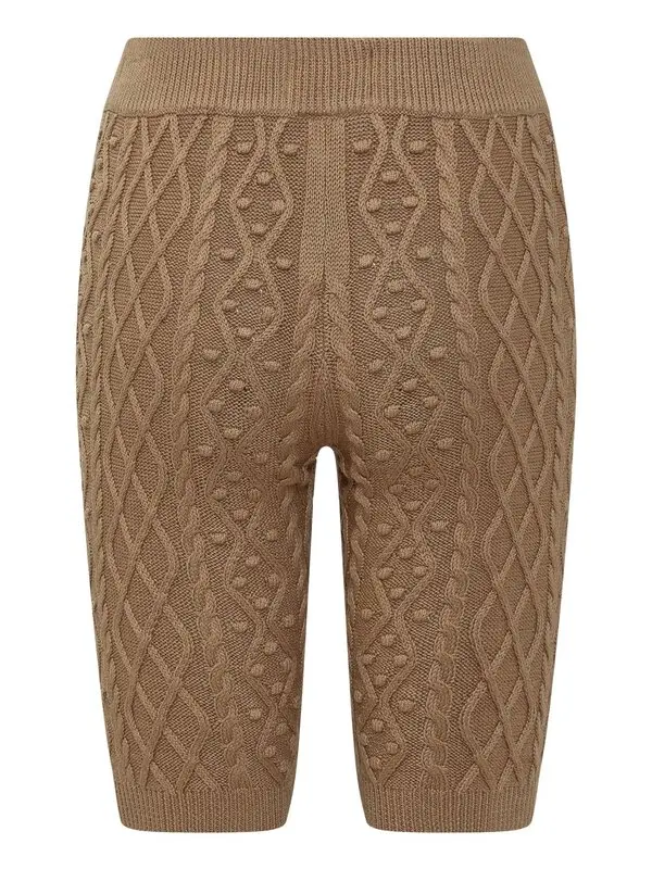 Loulou De Saison Knee-length Silk Blend Shorts - Beige