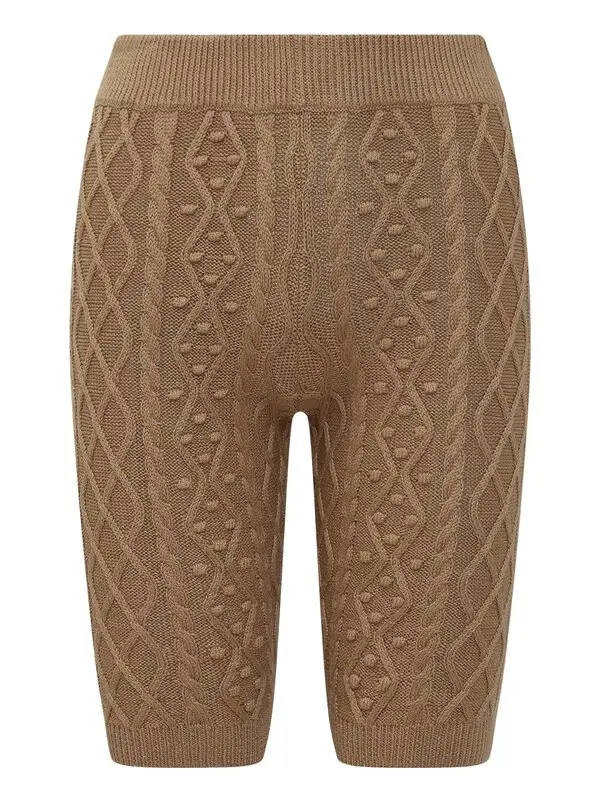 Loulou De Saison Silk Blend Shorts - Beige