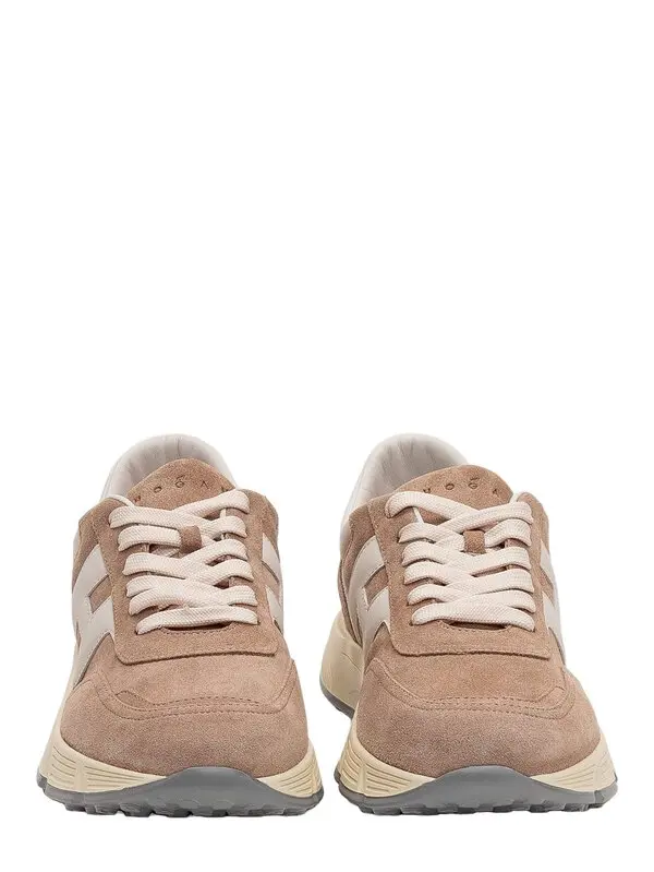 Hogan Leather Lace-up Sneakers - Cammello