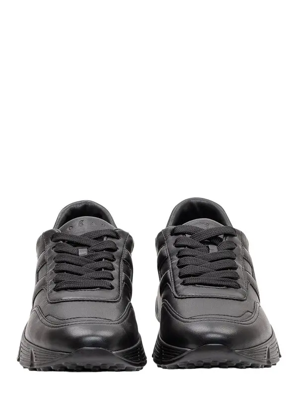 Hogan Handcrafted Leather Sneakers - Nero
