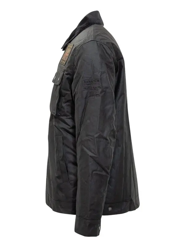BARBOUR INTERNATIONAL Classic Waxed Jacket Steve Mcqueen Edition - Black