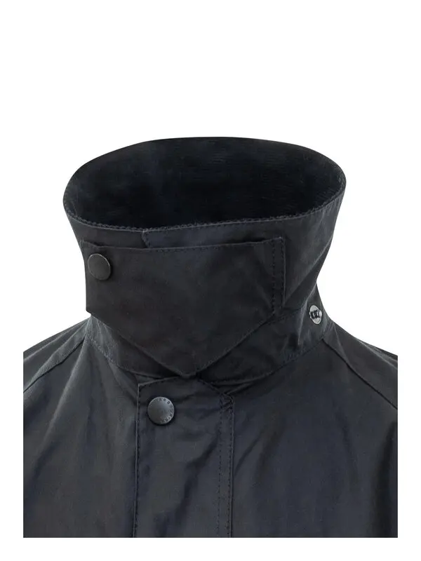 Barbour Cotton Cerato Jacket With Velvet Collar - Navy
