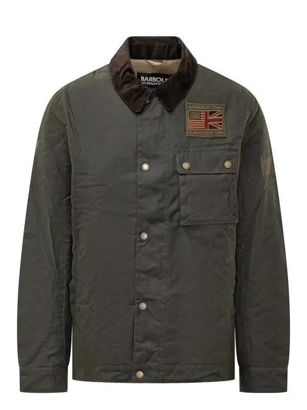 BARBOUR INTERNATIONAL Waxed Cotton Jacket - Sage