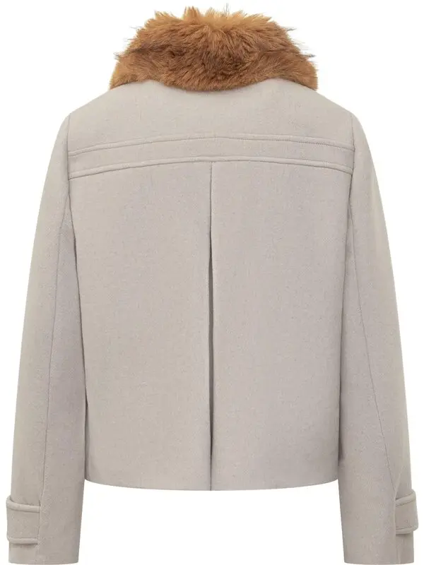 Ba&sh Mini Jacket With Neck - Ecru